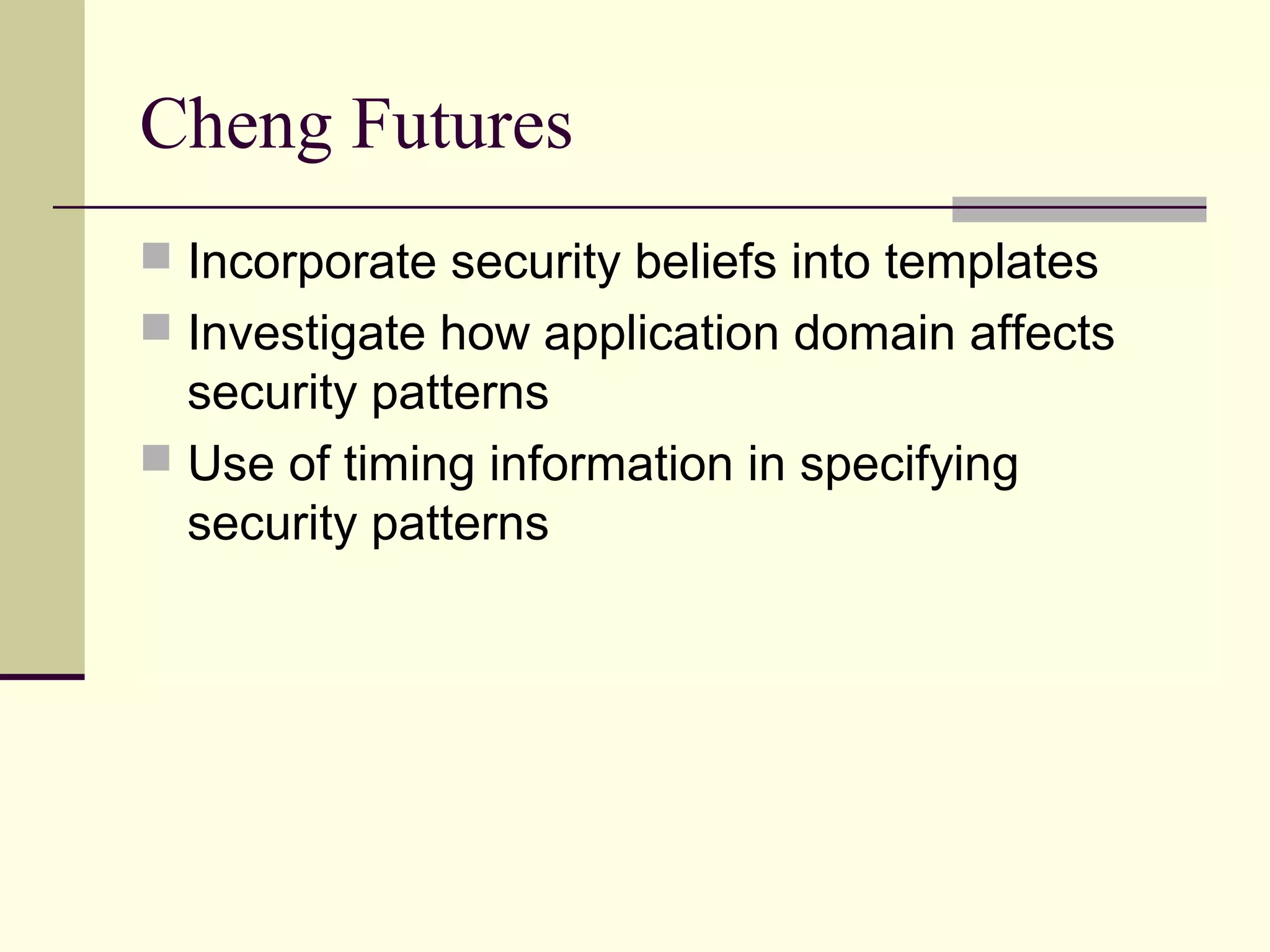 Security Patterns And Model Driven Architecture Ppt