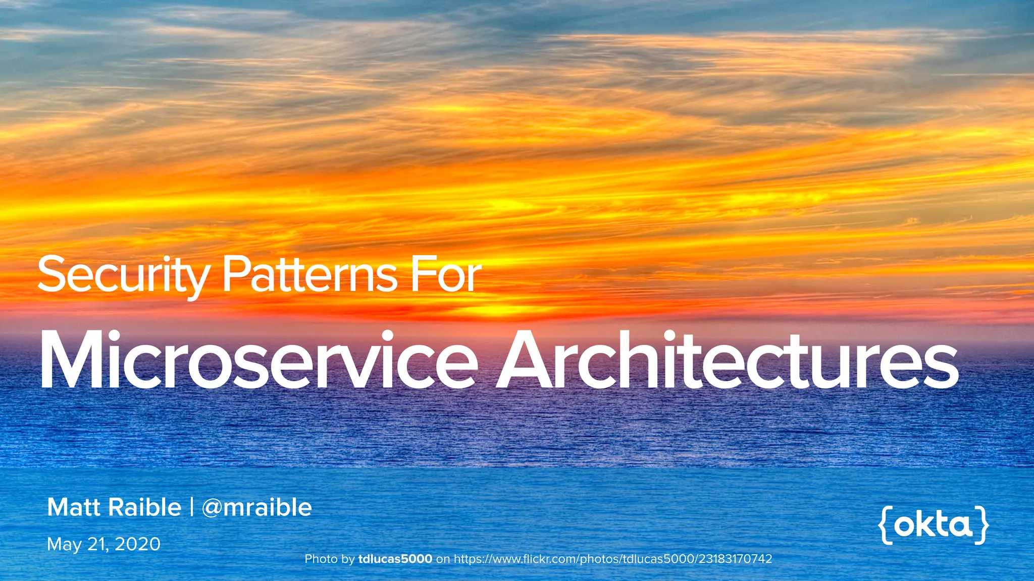 Security Patterns For Microservice Architectures Adtmag Microservices And Apis Seminar 2020 Ppt