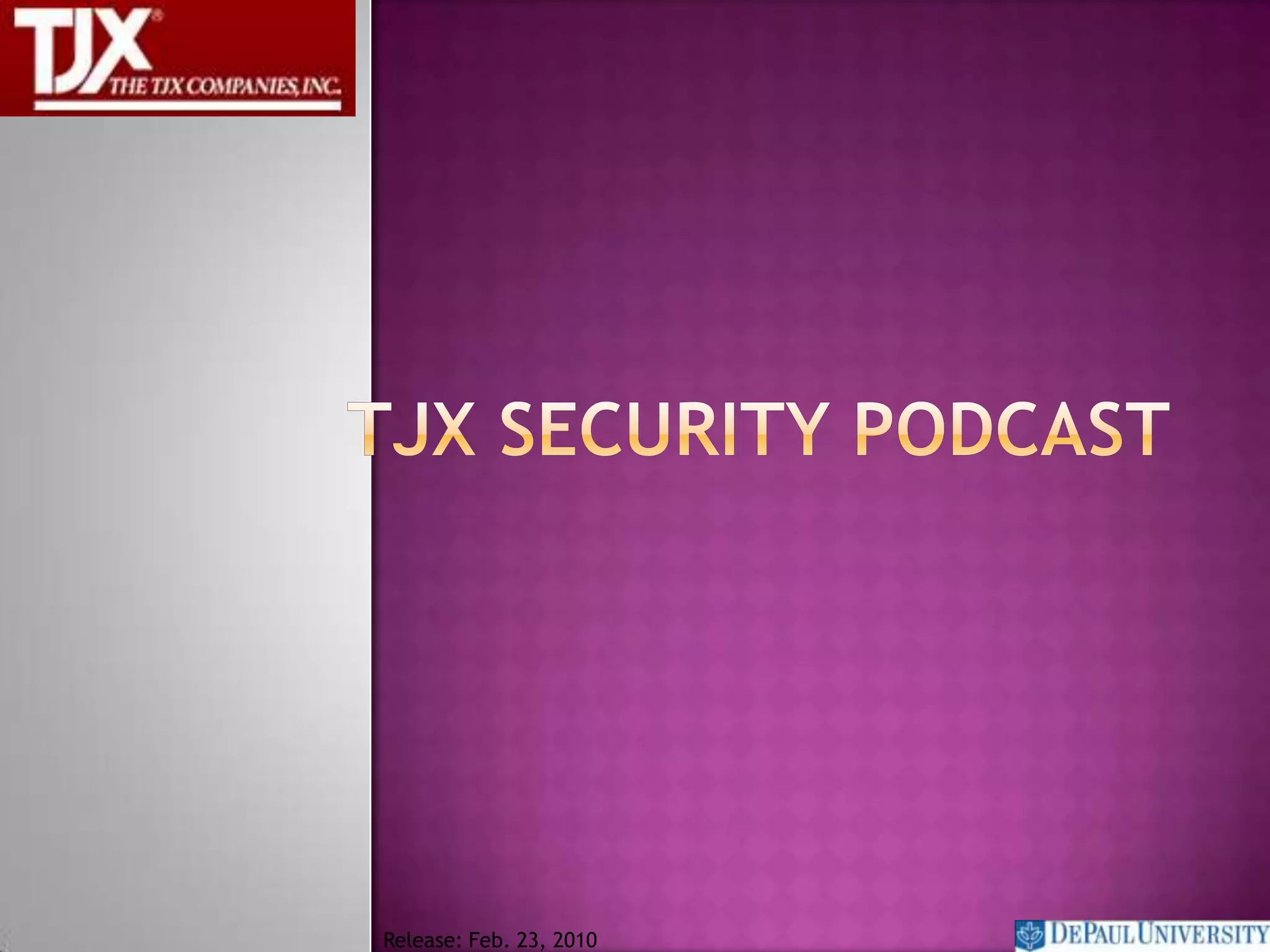 Security Podcast | PPT