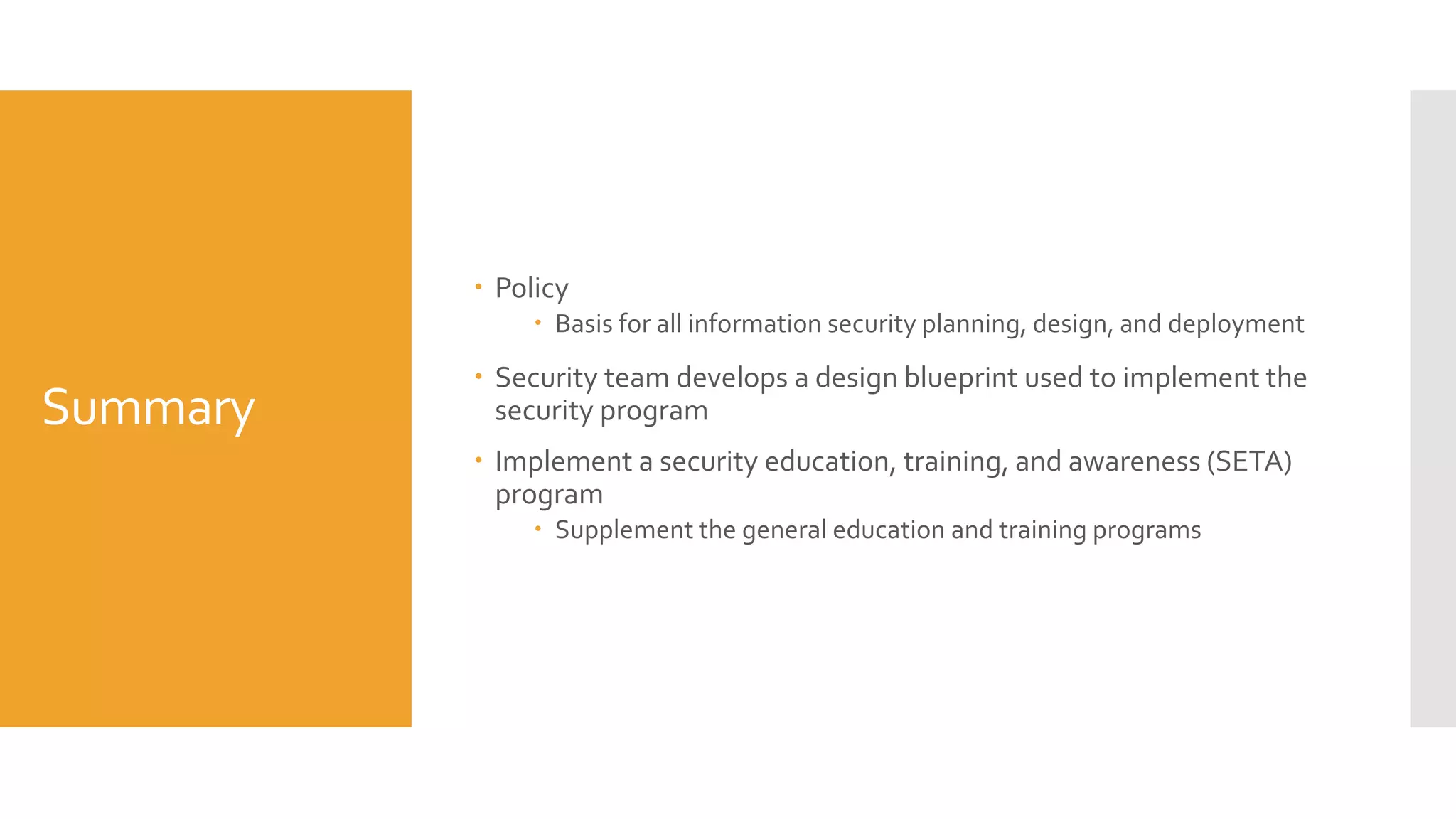 Security Policies and Standards | PPTX