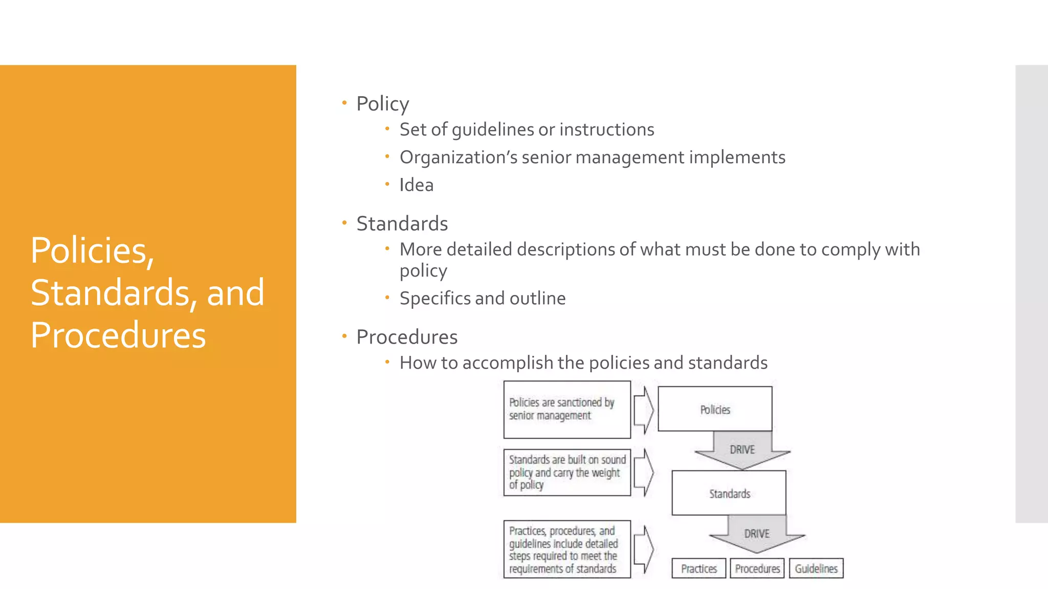 Security Policies and Standards | PPTX