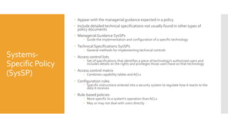 Security Policies and Standards | PPTX