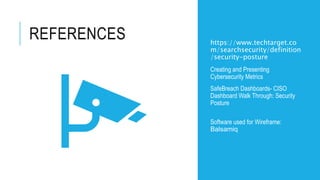 Security posture: Dashboard Implementation through Wireframe | PPT