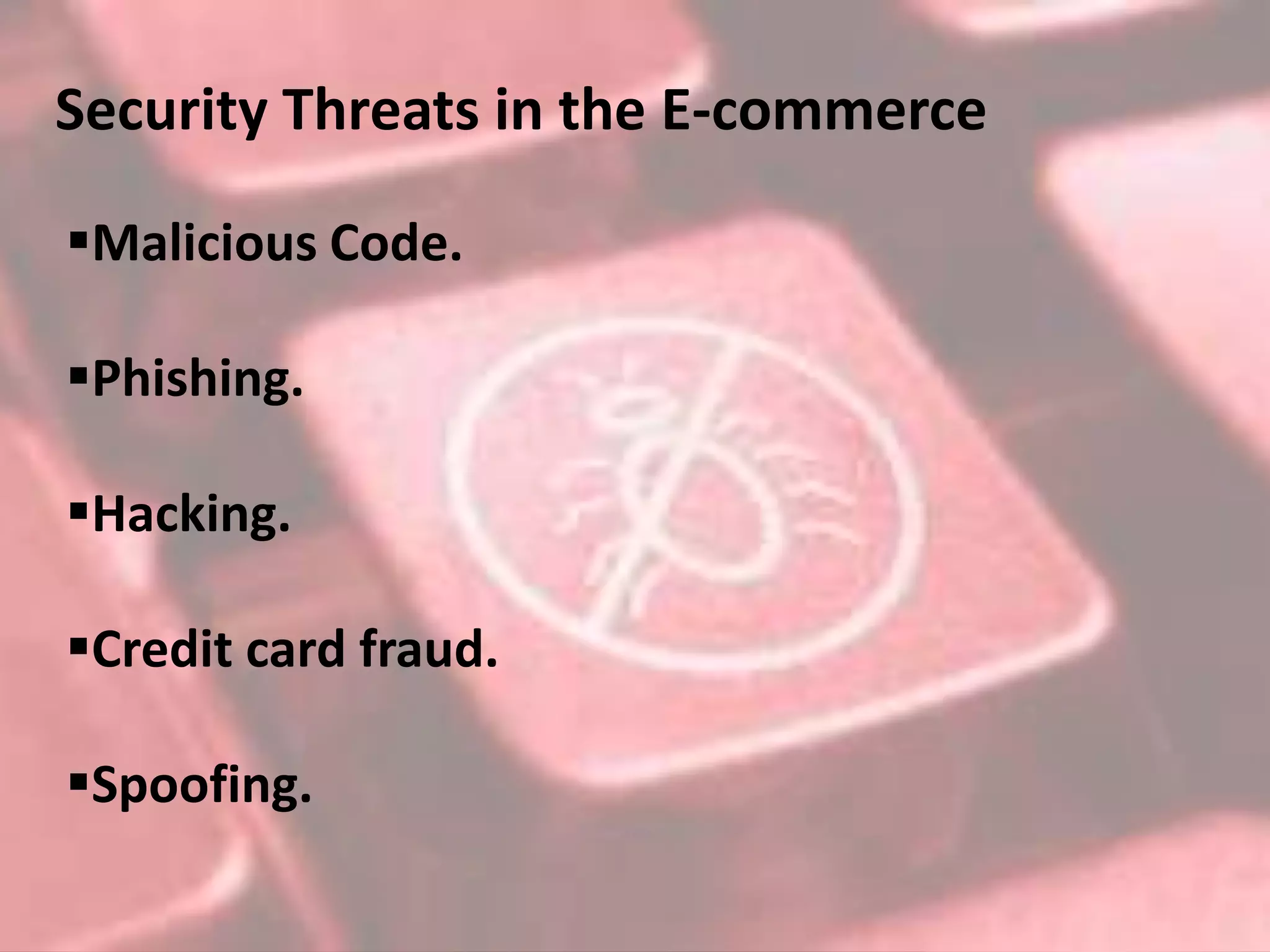 E-commerce- Security & Encryption | PPTX