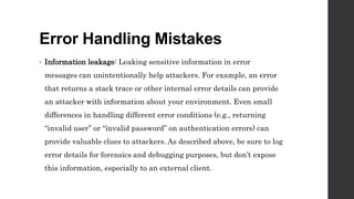 Security Practices - Exception Handling.pptx
