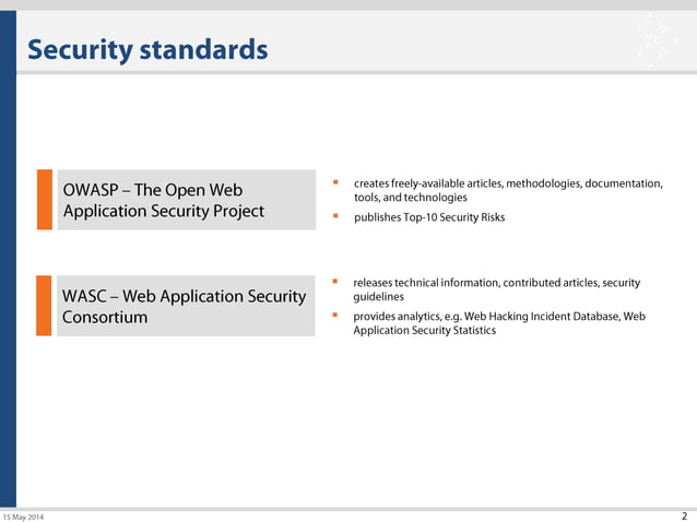 Александра Кульчицкая:"Security practices for web applications" | PPTX