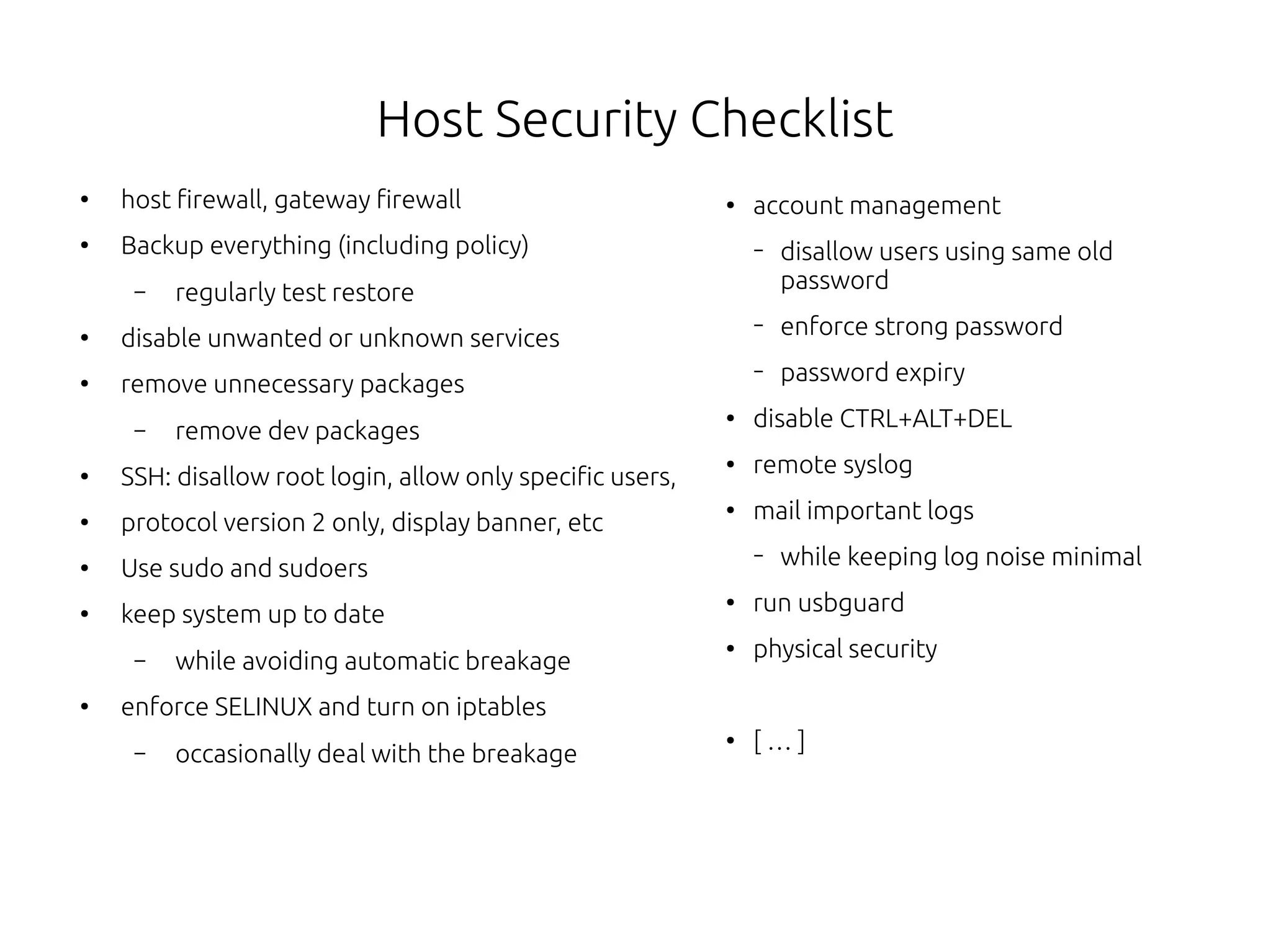 Security Practices With Cfengine Config Management Camp 2016 Ppt