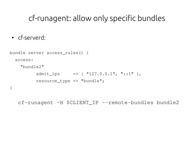 Security Practices With Cfengine Config Management Camp 2016 Ppt