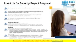 Security Project Proposal Template PowerPoint Presentation Slides | PDF