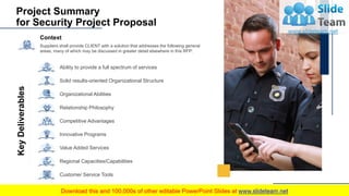Security Project Proposal Template PowerPoint Presentation Slides | PDF