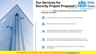 Security Project Proposal Template PowerPoint Presentation Slides | PDF