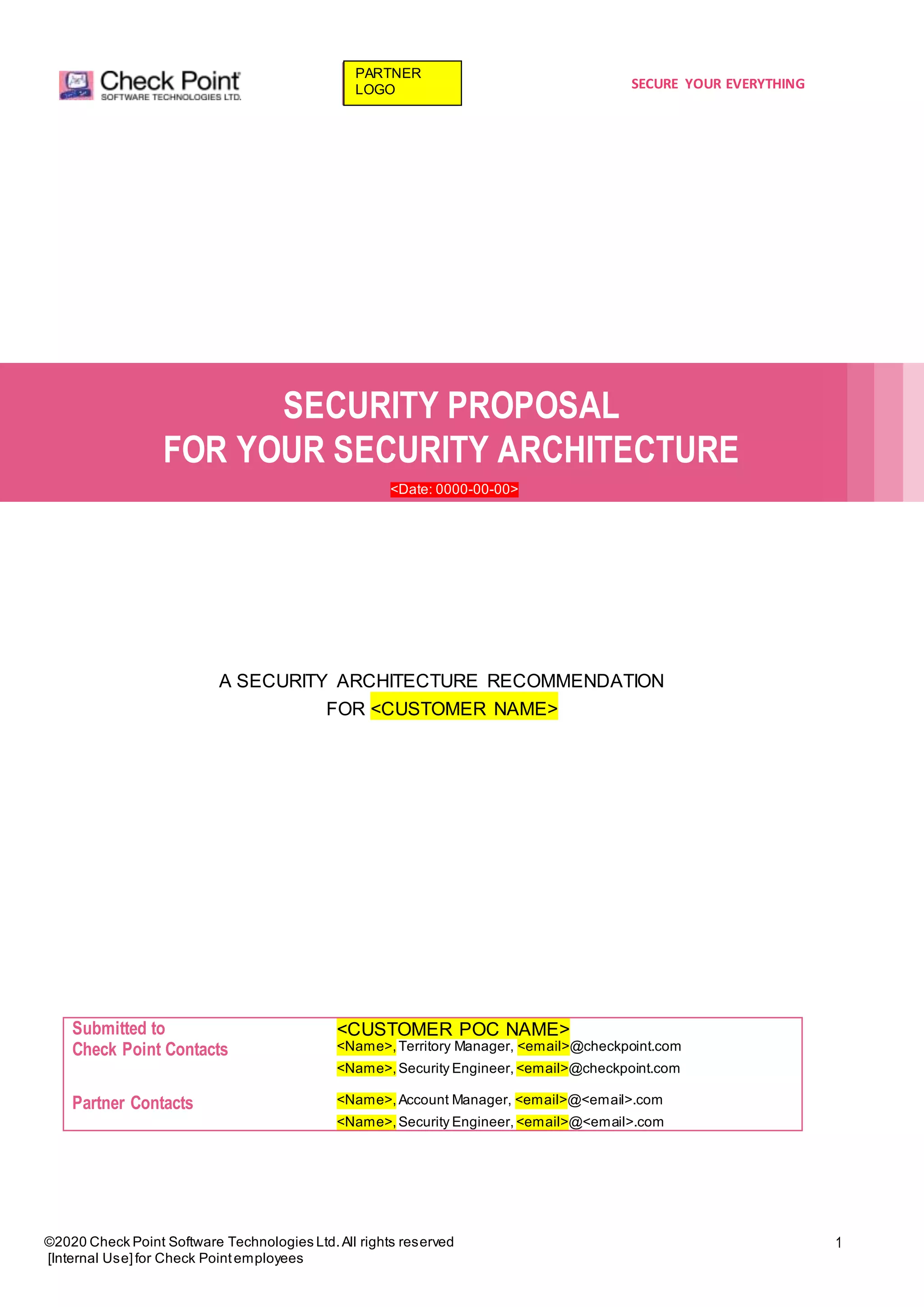 Security architecture proposal template | DOCX