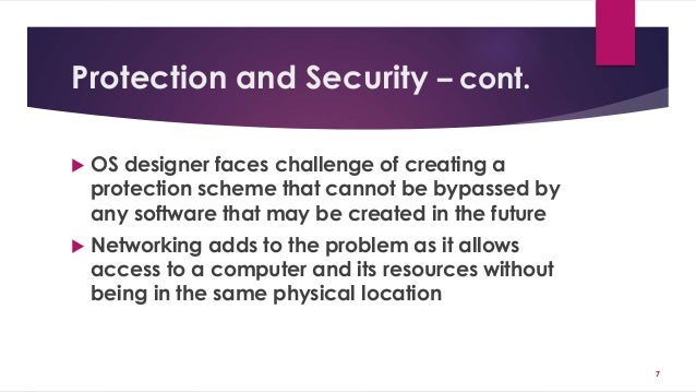 Security & protection in operating system