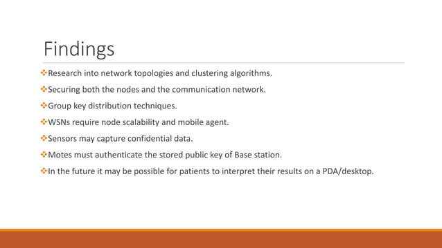 Security Protocols And Platform For Wsn Based Medical Applications Ppt