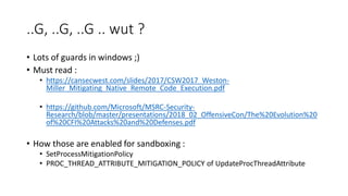Security research over Windows #defcon china | PPT
