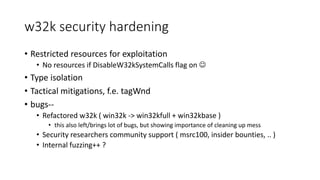 Security research over Windows #defcon china | PPT