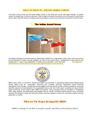 Drdo Organisation Challenges And Goals Achieved