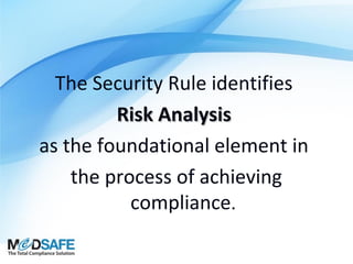 What Is Security Risk Analysis? By: MedSafe | PPT
