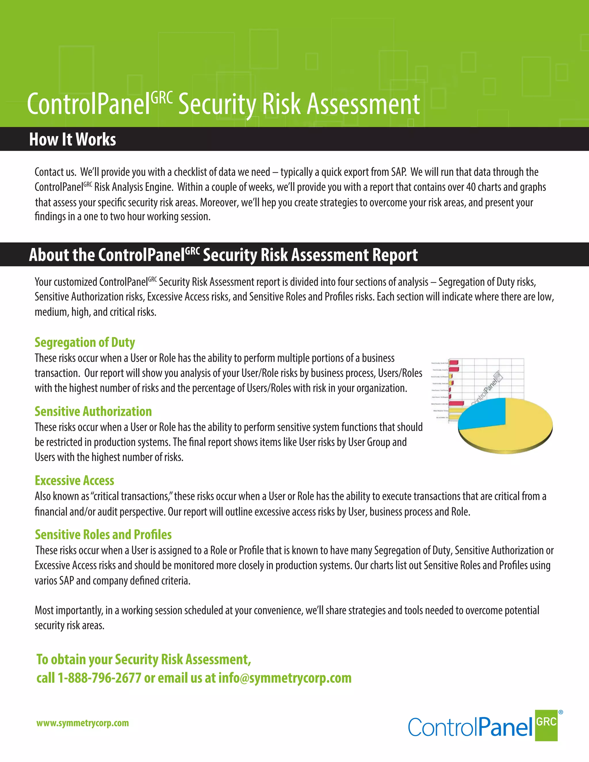 ControlPanelGRC® Security Risk Assessment | Symmetry | PDF