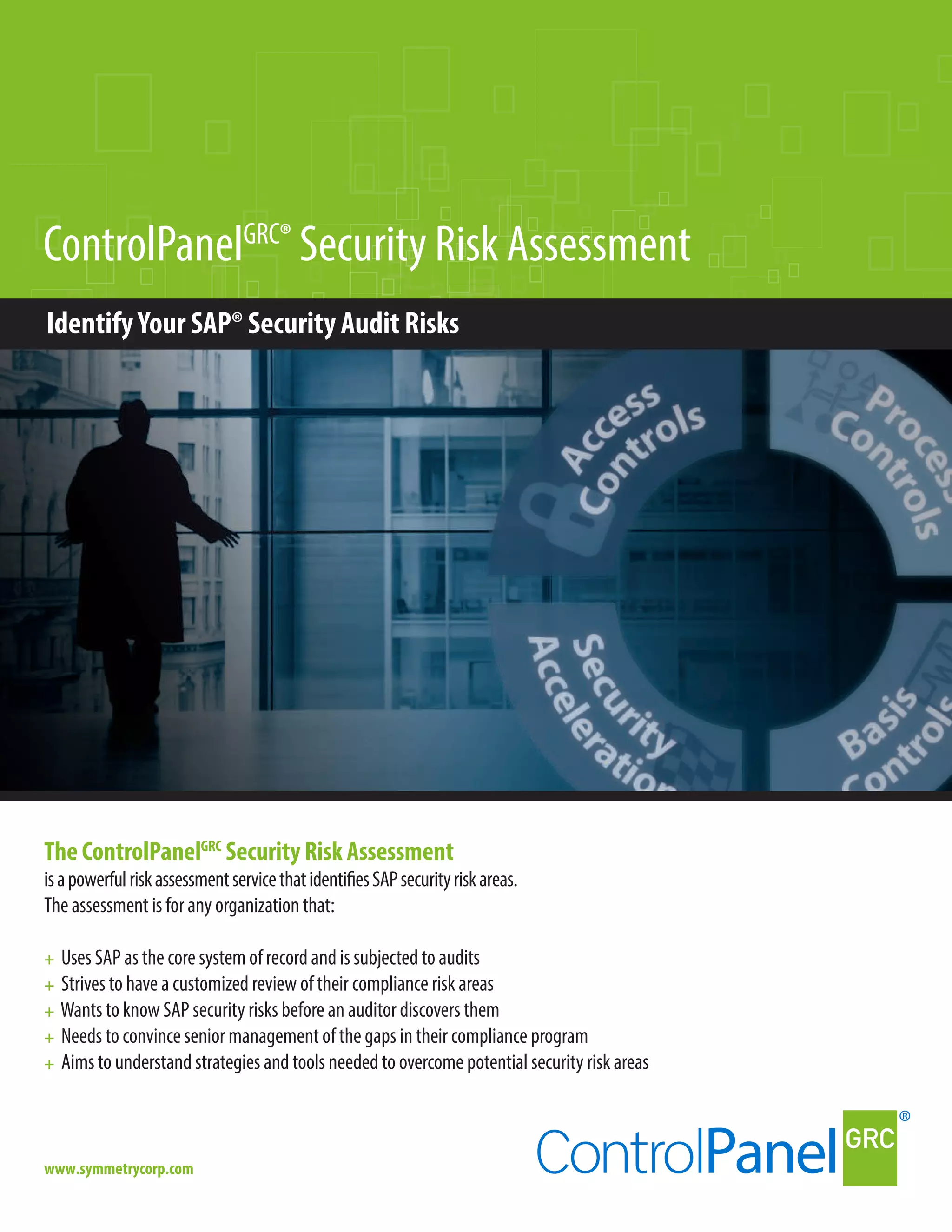ControlPanelGRC® Security Risk Assessment | Symmetry | PDF