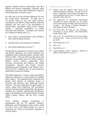 Security sector reform defence diplomacy | PDF