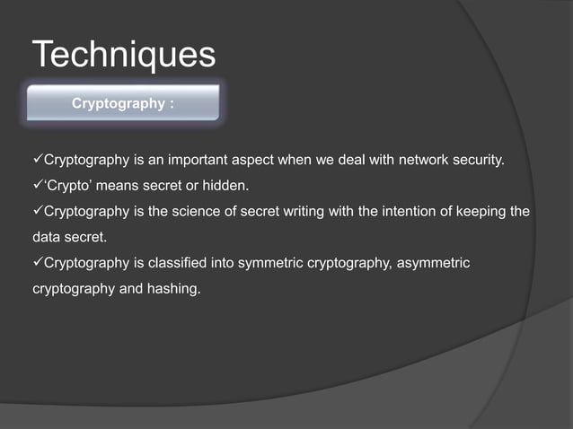 Security services and mechanisms | PPTX