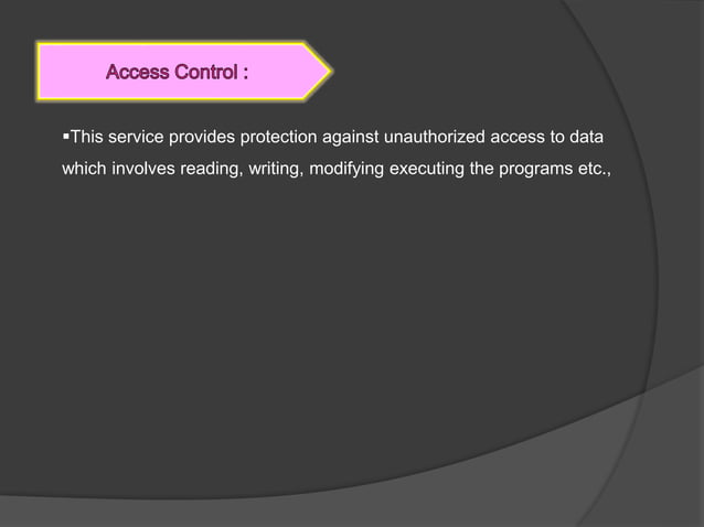 Security services and mechanisms | PPTX