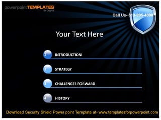Download Security Shield Powerpoint Template | PPT