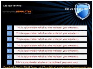 Download Security Shield Powerpoint Template | PPT