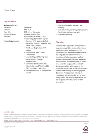 Security Software Datasheet Template | PDF | Operating Systems ...