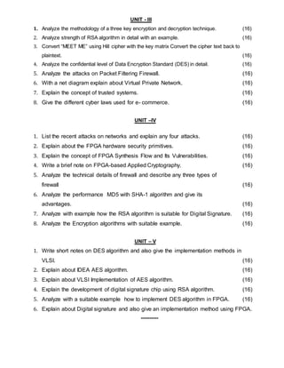 Security solutions in vlsi design | DOCX
