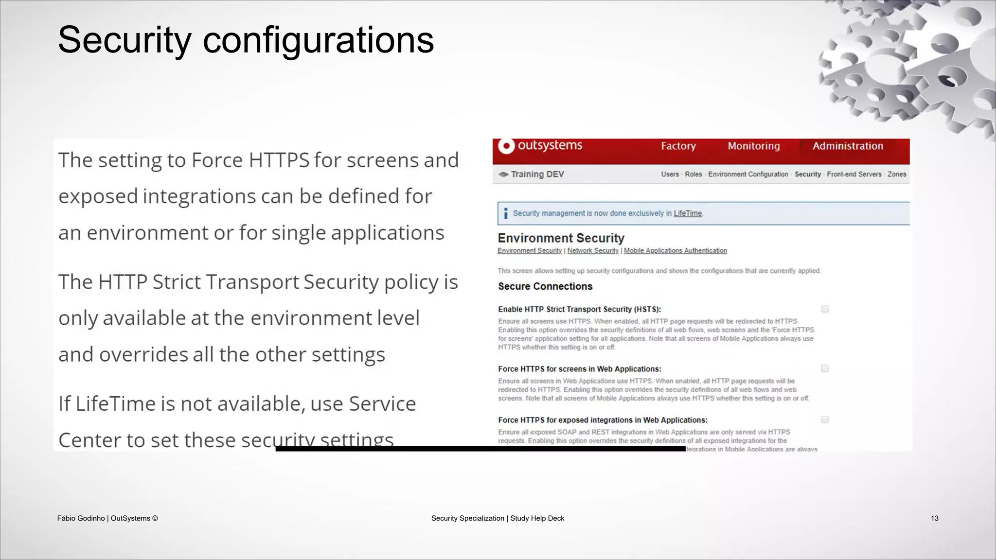 OutSystems Security Specialization - Study Help Deck | PDF
