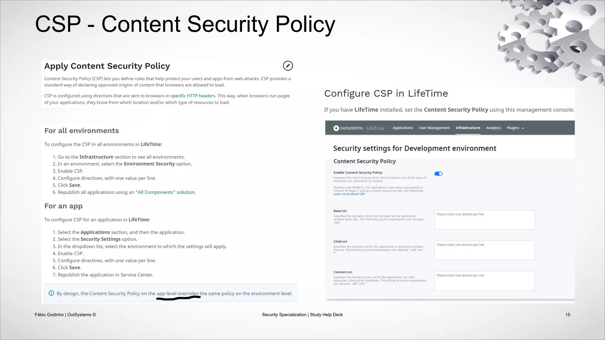 OutSystems Security Specialization - Study Help Deck | PDF