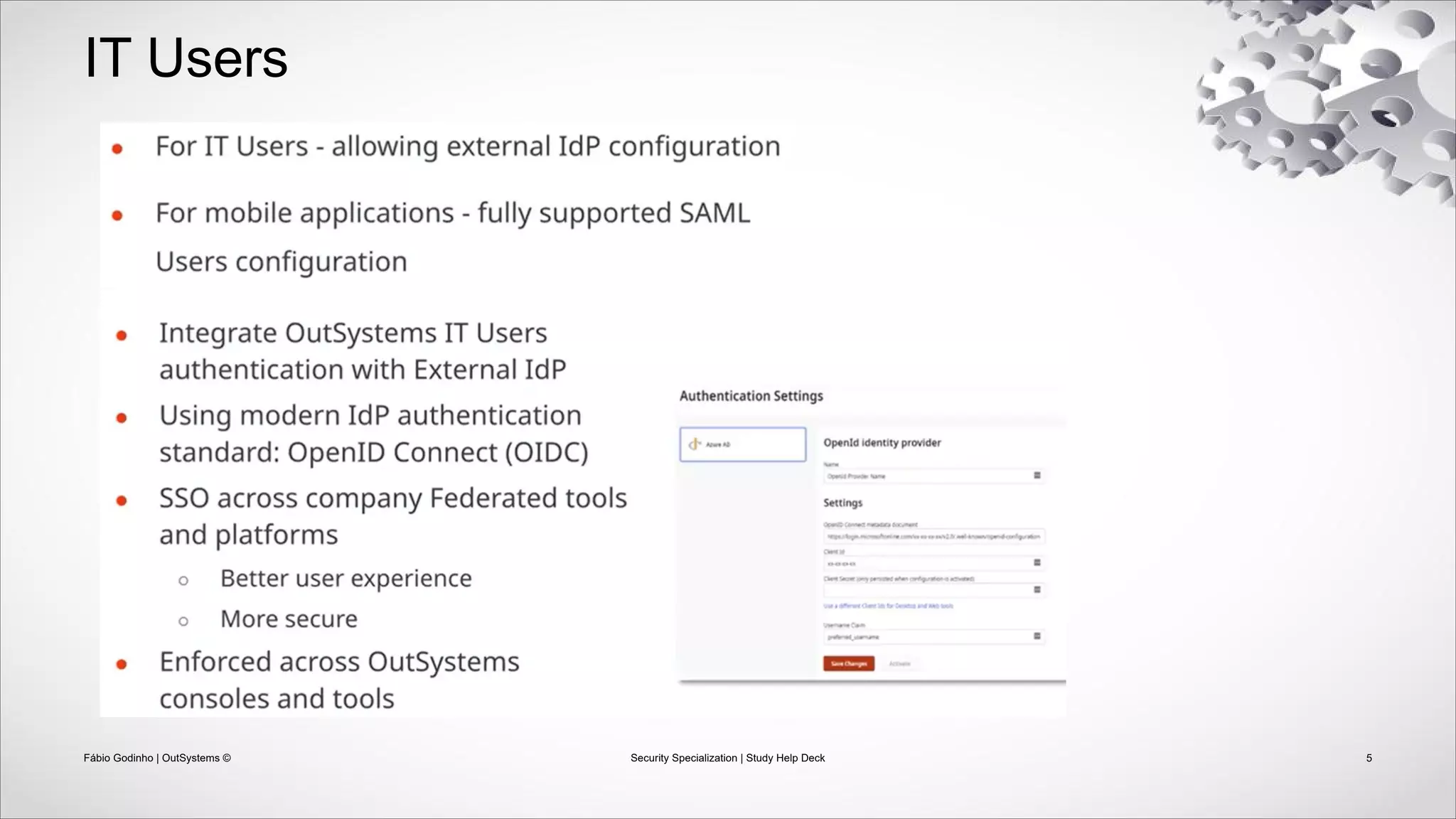 OutSystems Security Specialization - Study Help Deck | PDF