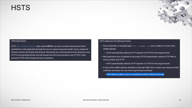 OutSystems Security Specialization - Study Help Deck | PDF | Computer ...