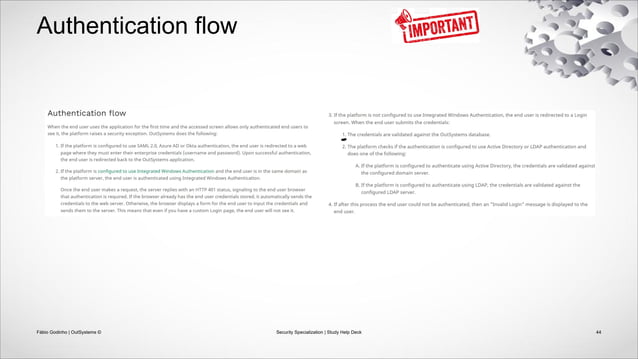 OutSystems Security Specialization - Study Help Deck | PDF | Computer Software and Applications ...