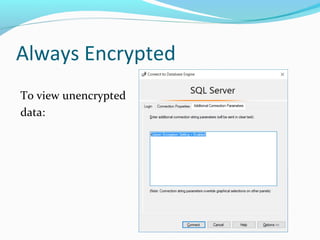 SQL Server 2016 Security Features | PPT