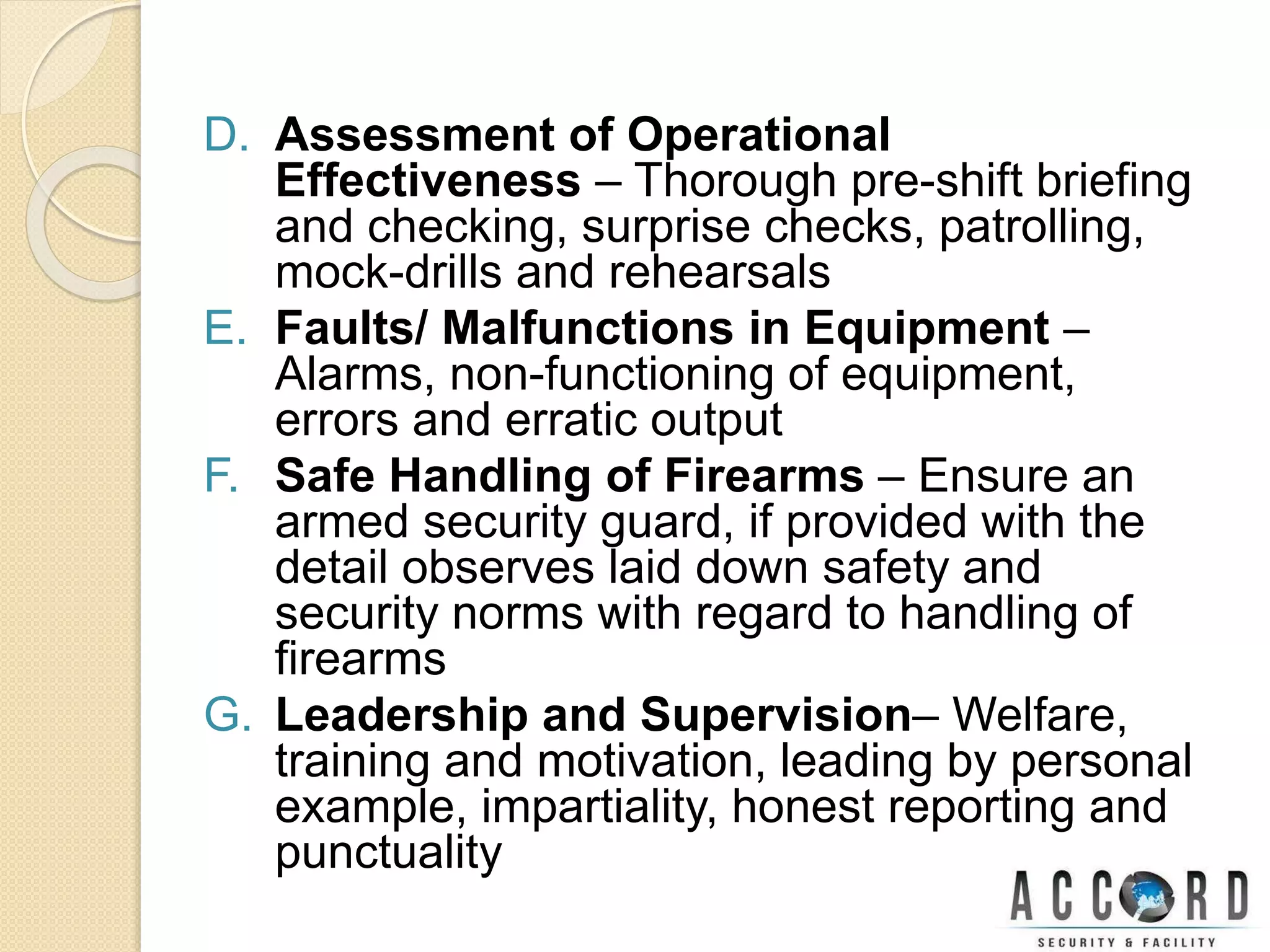 Security supervisor ppt | PPTX