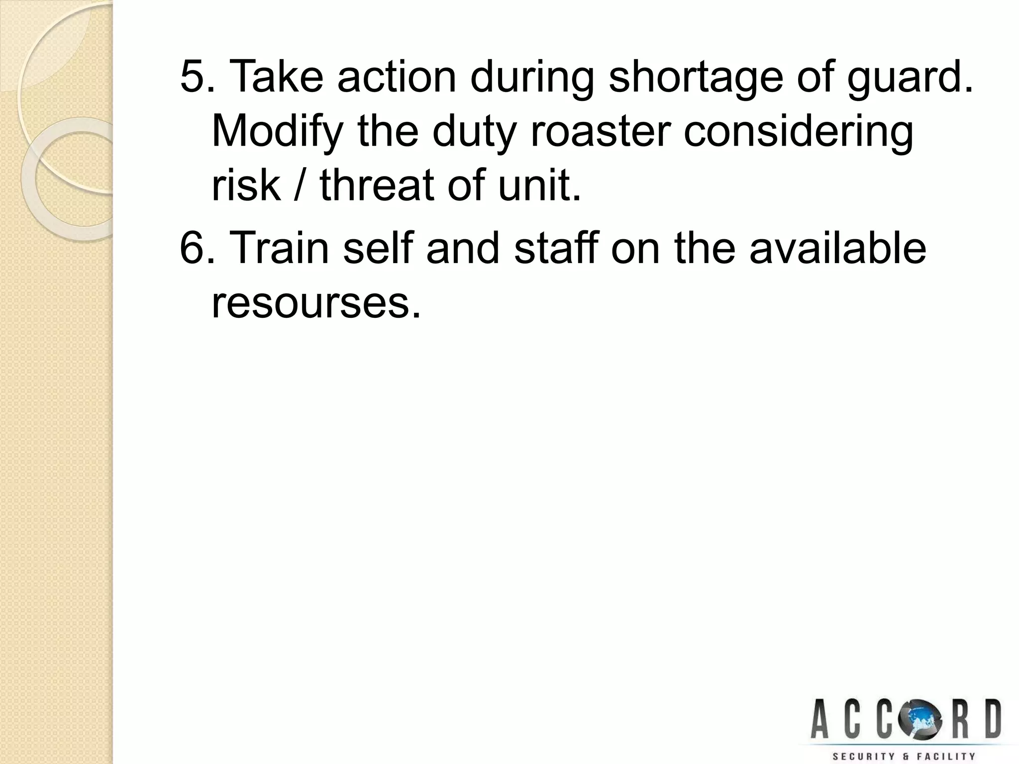 Security supervisor ppt | PPTX