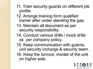 Security supervisor ppt | PPTX