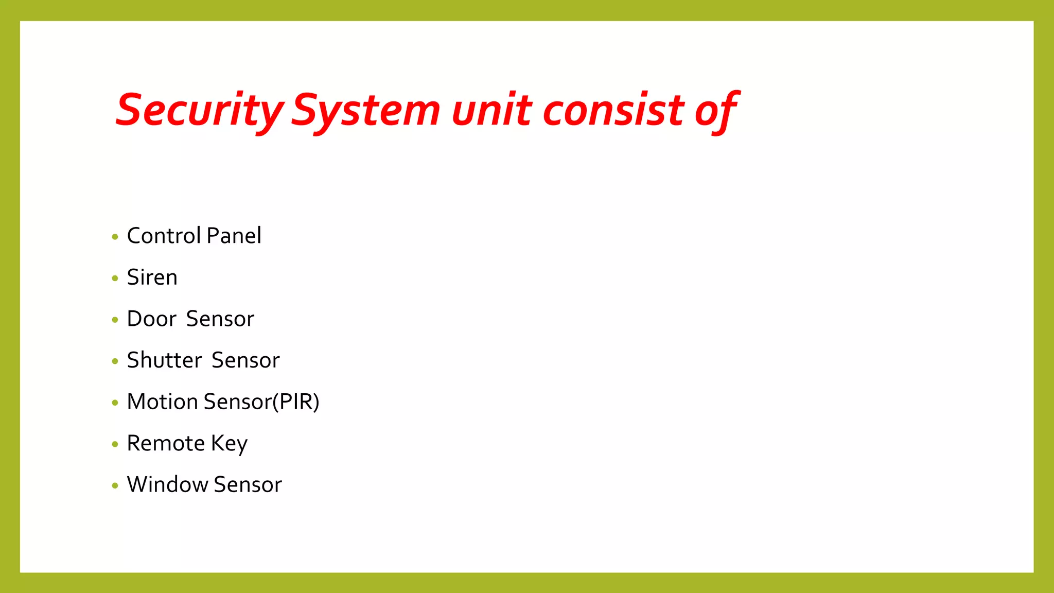Security system | PPTX