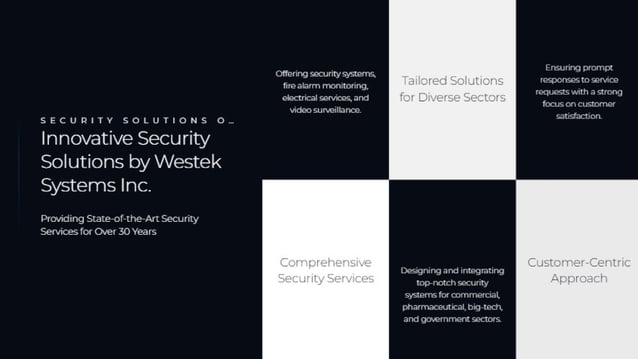 Security System Company - Westek Systems | PPTX