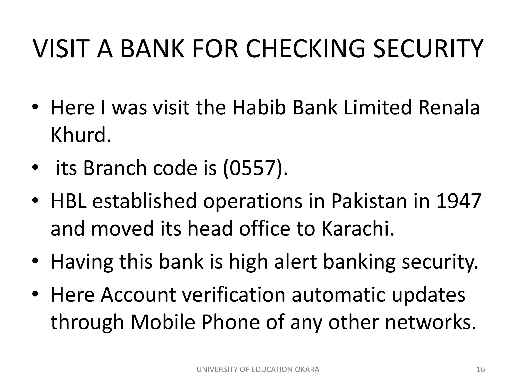 Security system in banks | PPTX