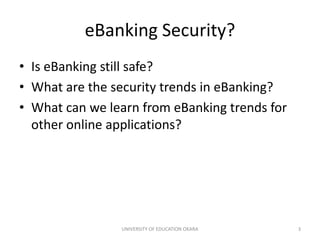 Security system in banks | PPTX