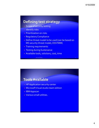 Security testing | PDF | Information and Network Security | Computing