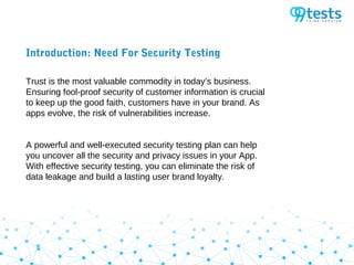 Security testing | PPT