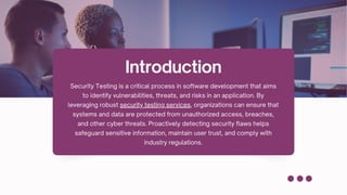 Proactive Security Testing Solutions for Safer Applications | PDF