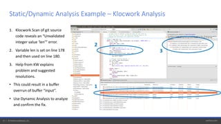 Efficient Security Development and Testing Using Dynamic and Static ...