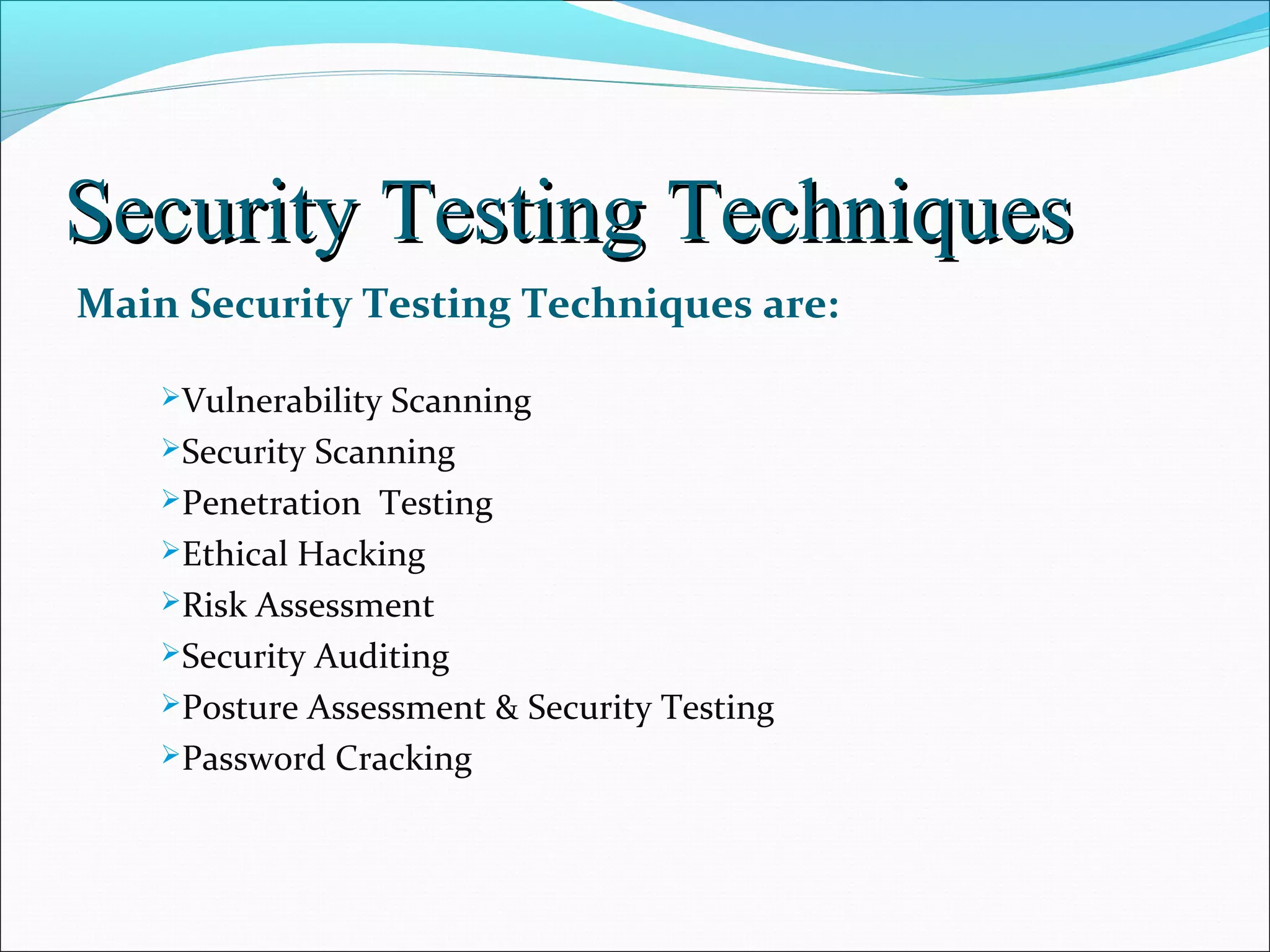 Security testing vikesh kumar | PPT