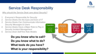 Security and the Service Desk | PDF